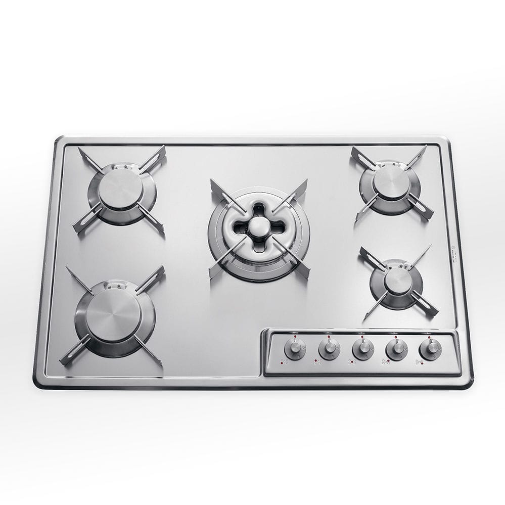 Gas cooktop - F 579/4GTC - ALPES-INOX - 5 burner / built-in / with knobs
