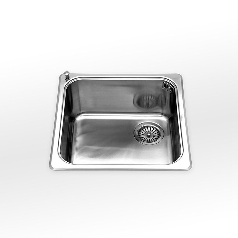 Single-bowl kitchen sink - radius 60 VF 446 series - ALPES-INOX ...