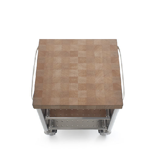 Solid wood trolley - 70C-CARRELLO-2 - ALPES-INOX - oiled wood ...