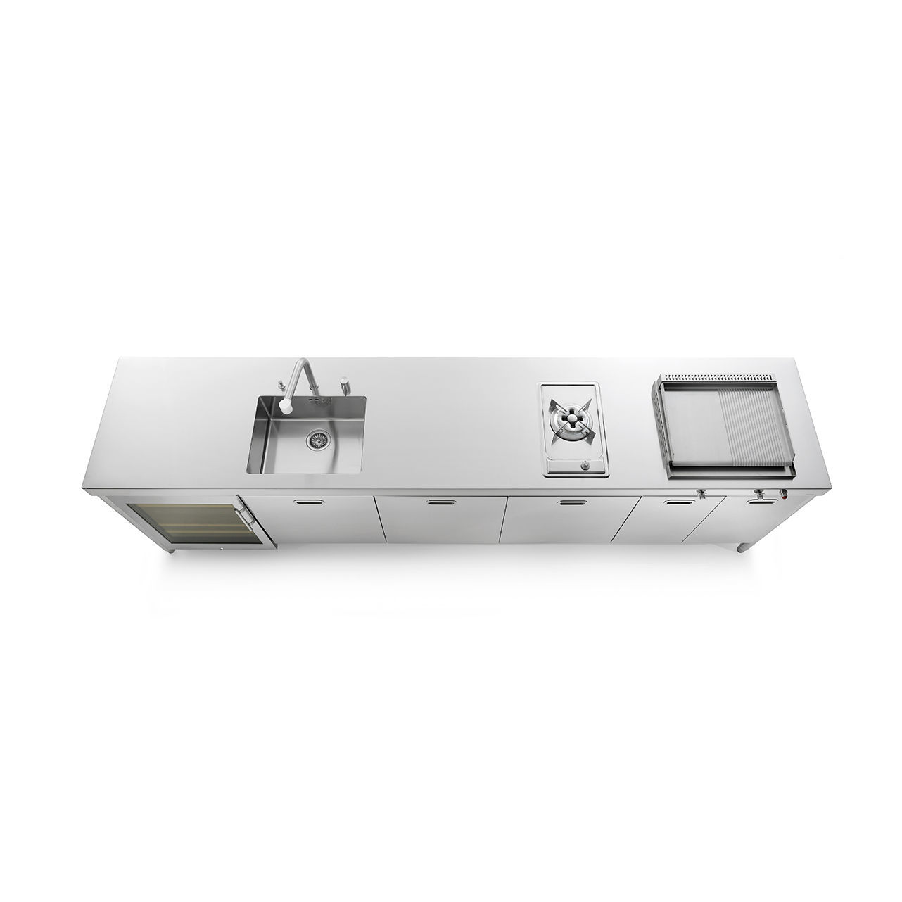 Outdoor kitchen - OUT330/1 - ALPES-INOX - contemporary / stainless ...