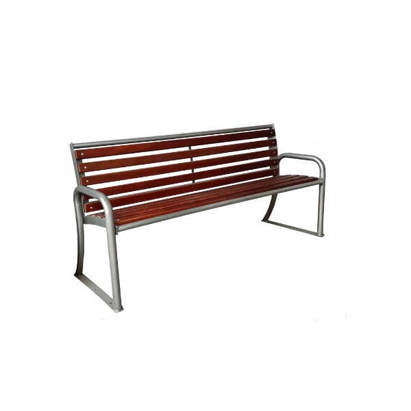 Contemporary public bench - PN046 - irollo srl - wooden / steel / with ...