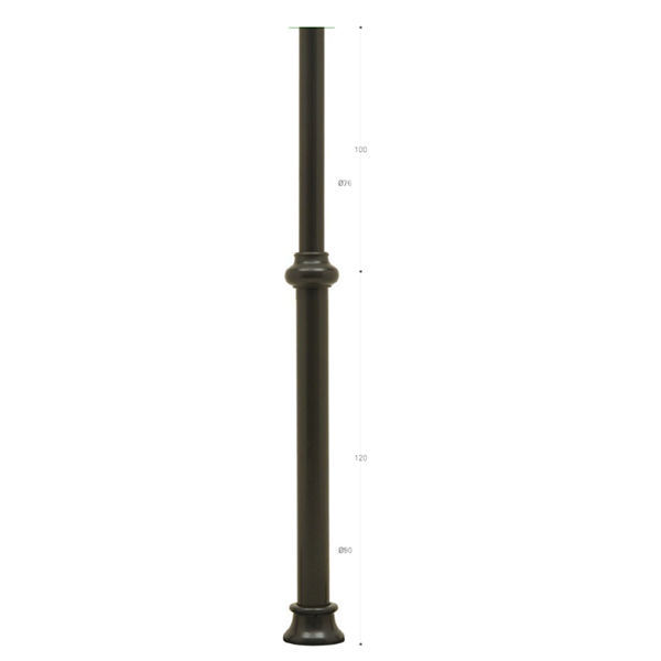Galvanized iron pole - PL004 - irollo - for billboards / cast iron