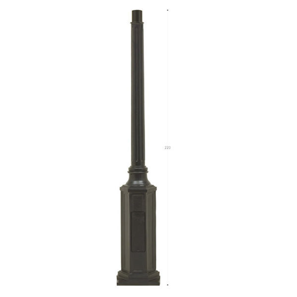 Cast iron pole - PL001 - irollo - for billboards / galvanized iron
