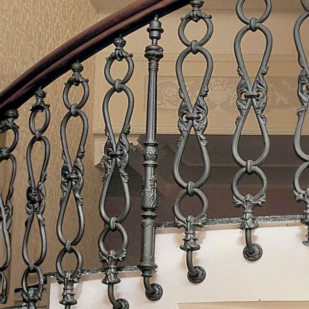 Cast iron balustrade - CAPS011 - irollo - cast aluminum / indoor / outdoor