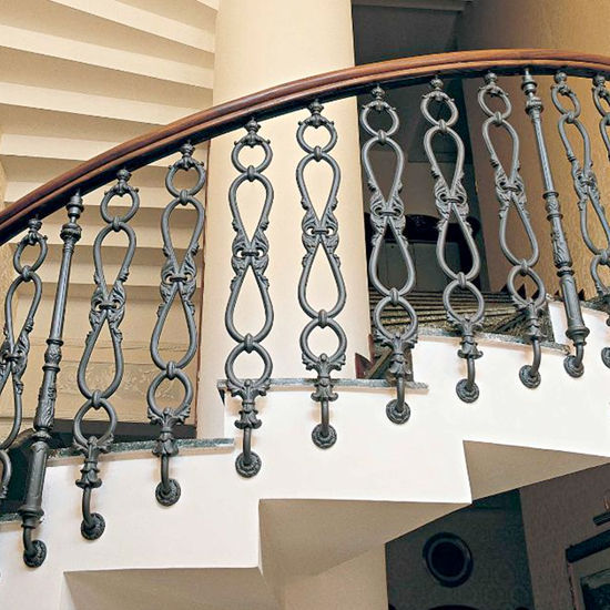 Cast iron balustrade - ER003 - irollo - indoor / for stair / on slab front