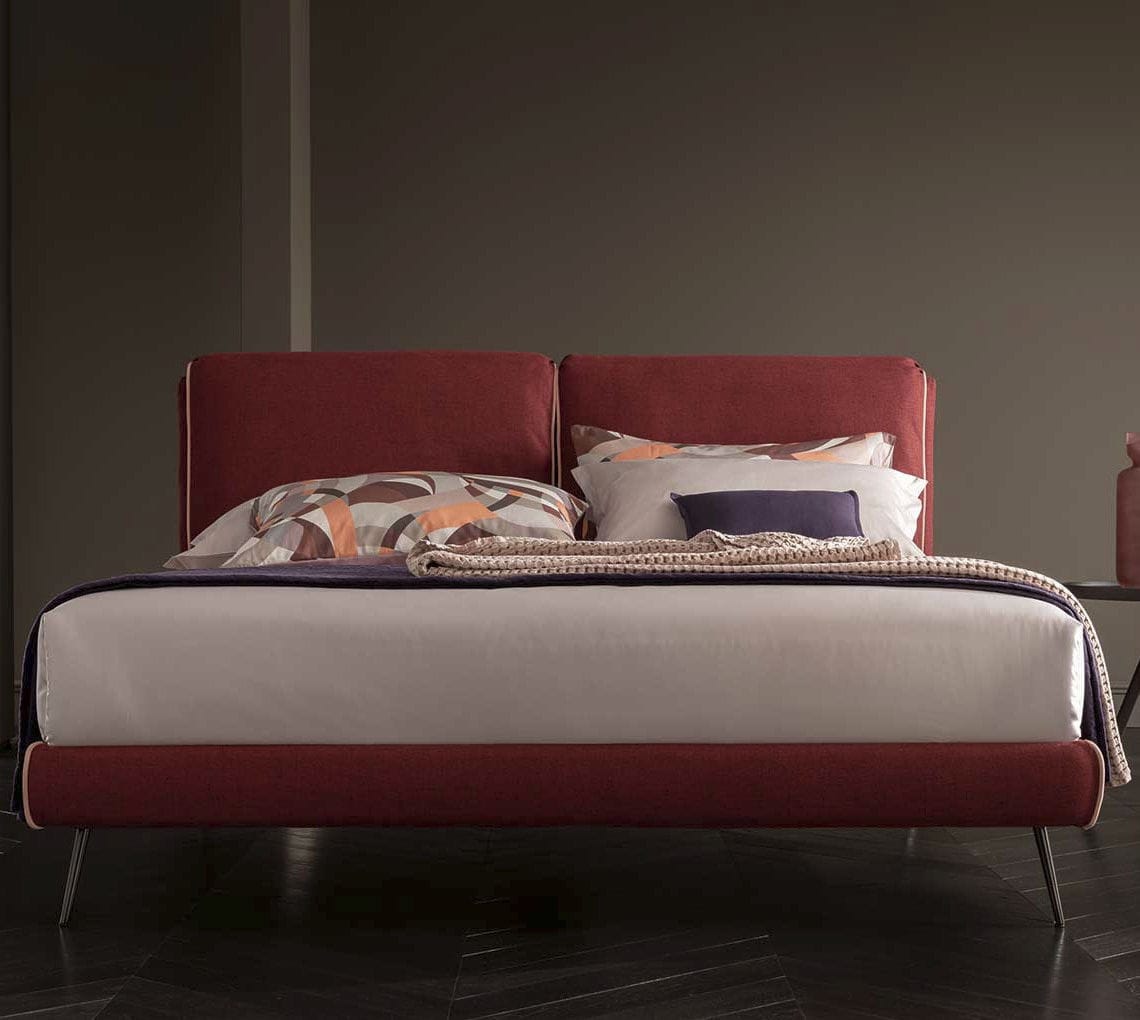 Double bed - Santorini - ALTRENOTTI - contemporary / upholstered / with ...