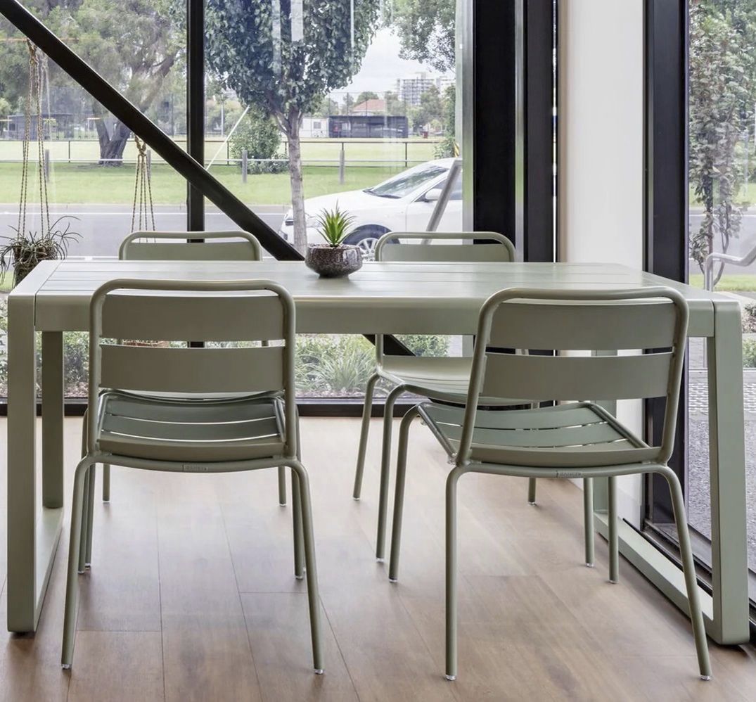 Contemporary dining table - Elite - Zaneti - aluminium / aluminum base ...