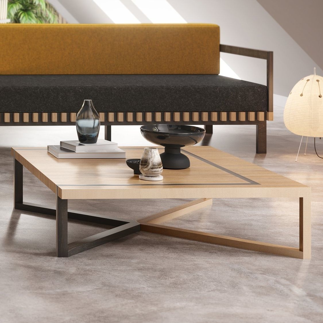 Scandinavian design coffee table - SISU - Laengsel - plywood / birch ...