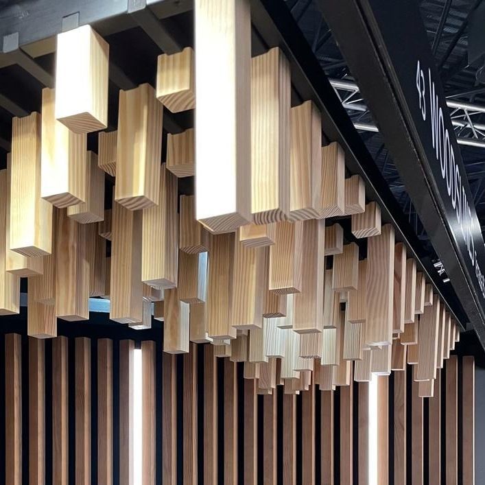Solid wood suspended ceiling - WL/V8/38x38/128 - Woodslines - pine ...