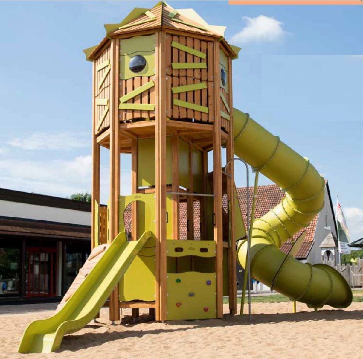 Playground structure - Gea Fun Experience - wooden / modular