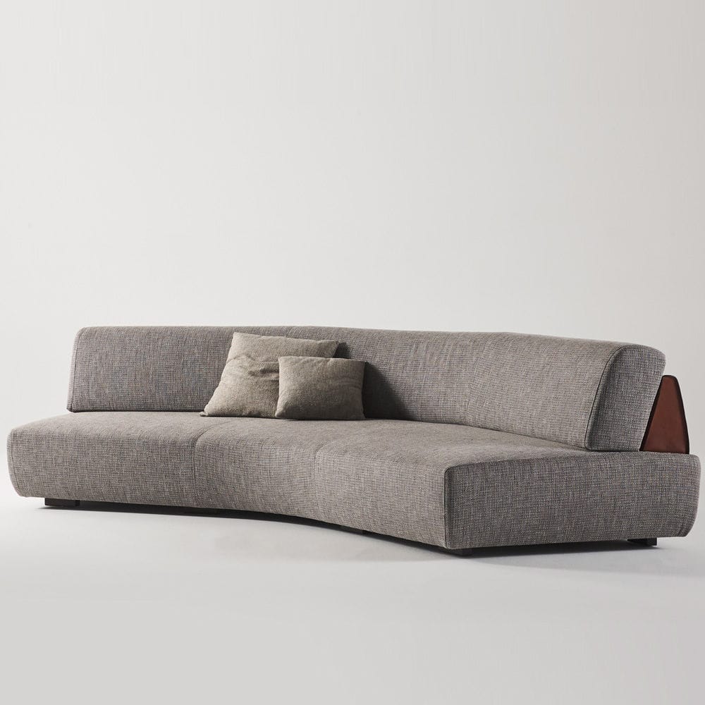 Semicircular sofa - MISTRAL - Casa Covre - contemporary / fabric / leather