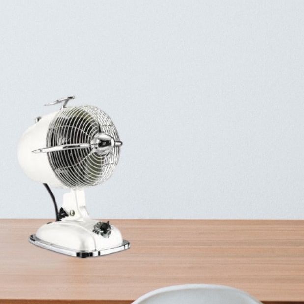 Bench-top fan - Retrojet - Casa Fan - for restaurant / indoor / chrome