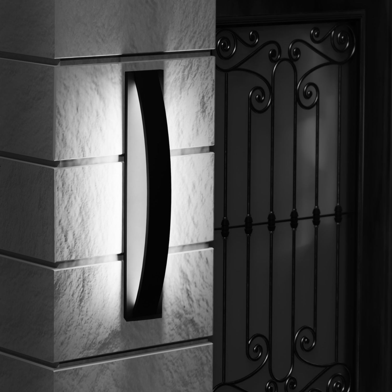 Contemporary wall light - ARCOS - Ambiate Lighting - outdoor / exterior ...