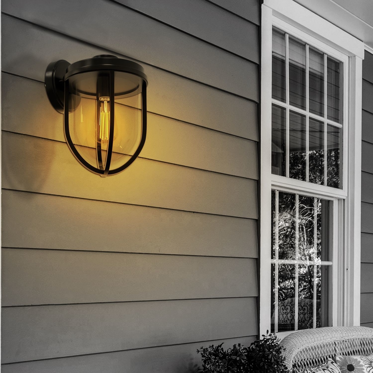 Contemporary wall light - UCCELLA - Ambiate Lighting - outdoor / garden / metal