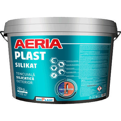 Decorative coating - AERIA PLAST SILIKAT - AdePlast - protective / indoor / for metal