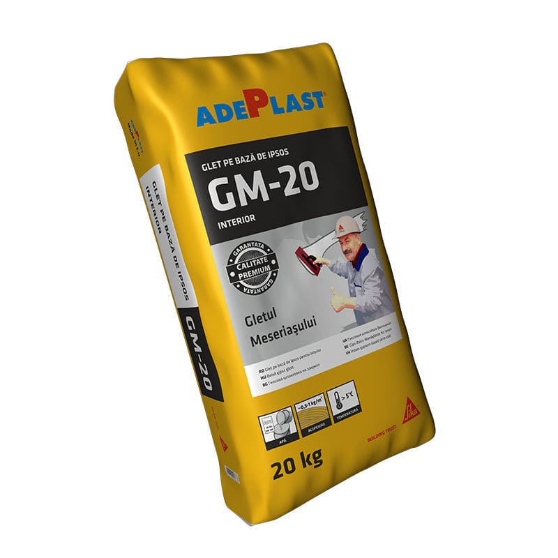 Masonry plaster - GM-20 - AdePlast - finishing / for concrete / vapor ...