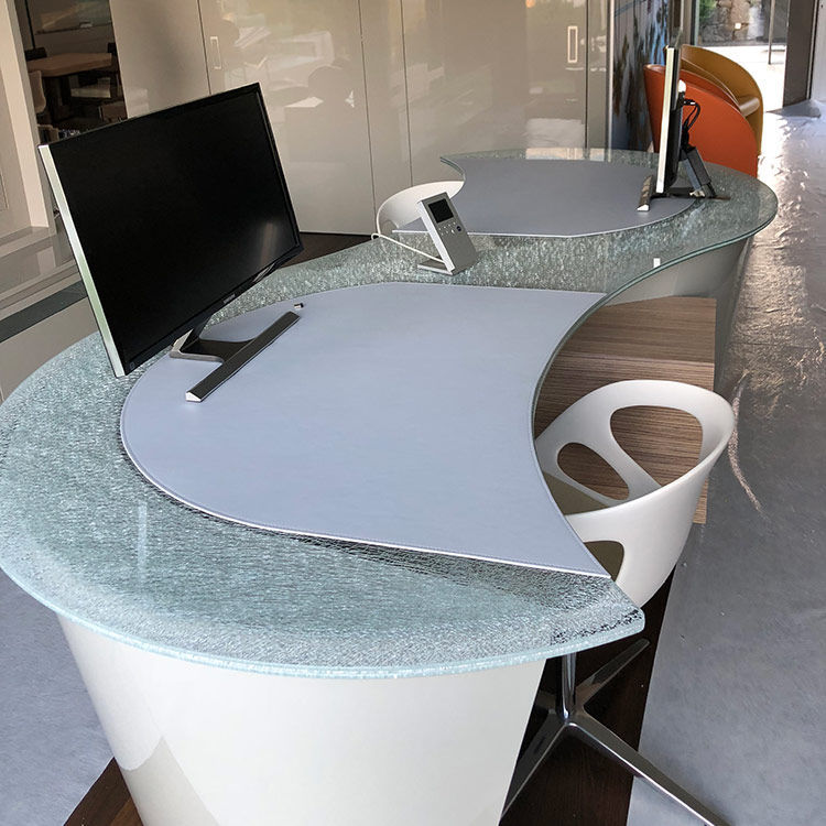 Free-standing desk - Transparent Design SRL - 2 person / contemporary ...