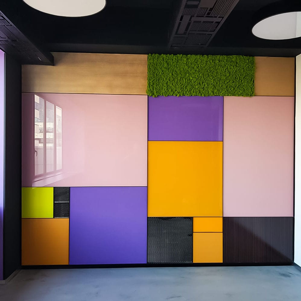 Tempered glass panel - Transparent Design SRL - colored / enameled ...