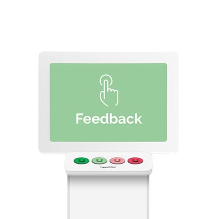 Indoor interactive kiosk - SMILEY TERMINAL™ - HAPPYORNOT - freestanding ...