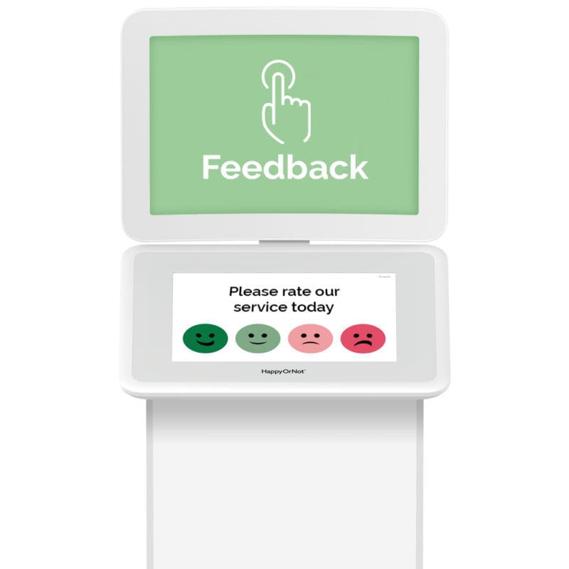 Indoor interactive kiosk - SMILEY TOUCH™ - HAPPYORNOT - wall-mounted ...