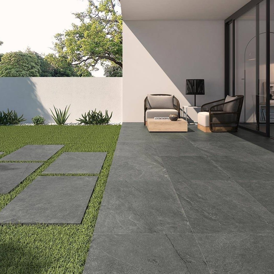 Porcelain stoneware tile - HORIZON - COLORKER GROUP - matte / embossed ...