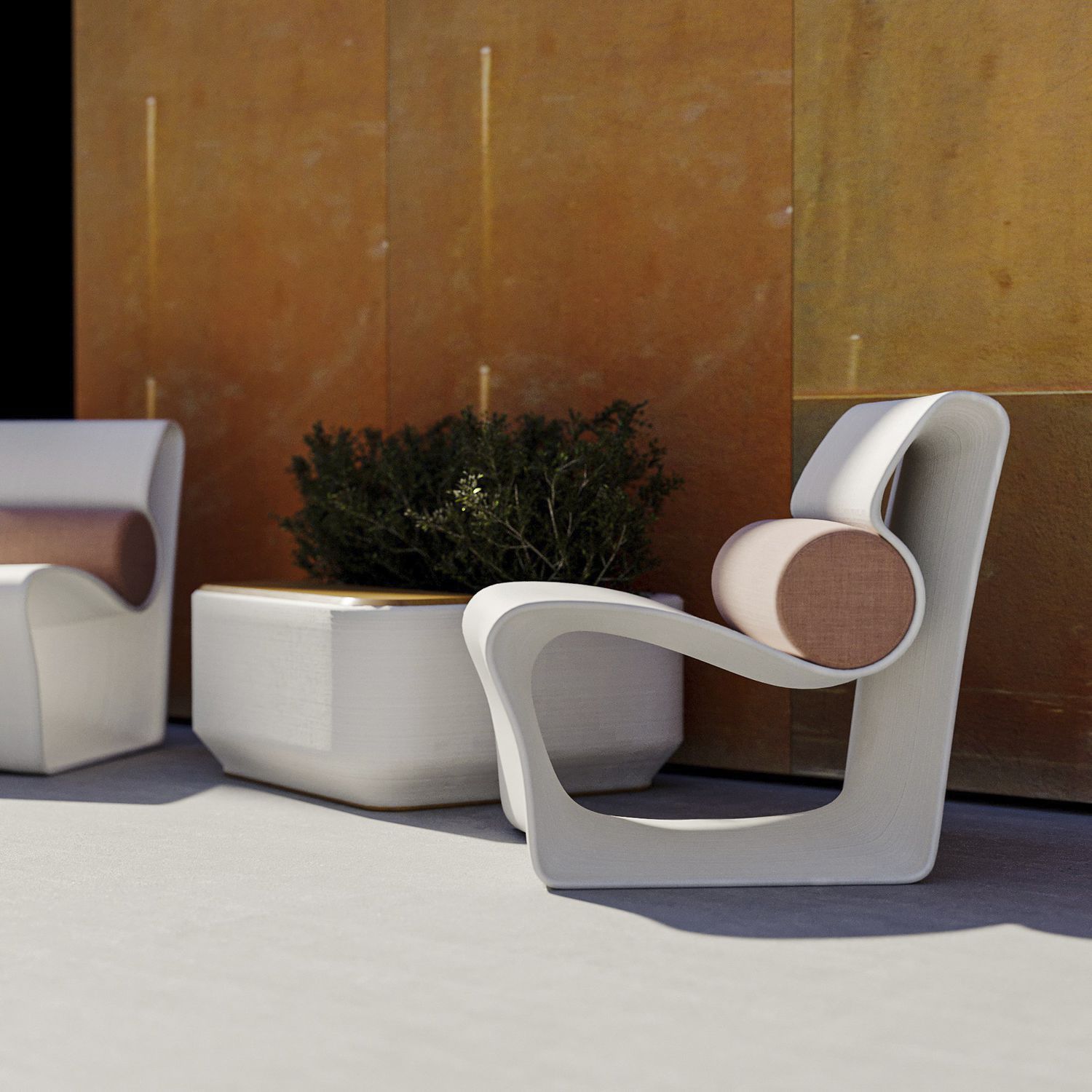 Original design armchair - BOLSTER - Model No. Furniture - resin ...