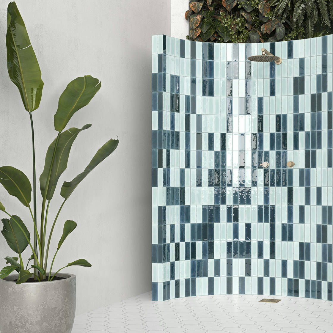 Porcelain tile - CALPE - MAYOLICA - high-gloss / satin finish / indoor