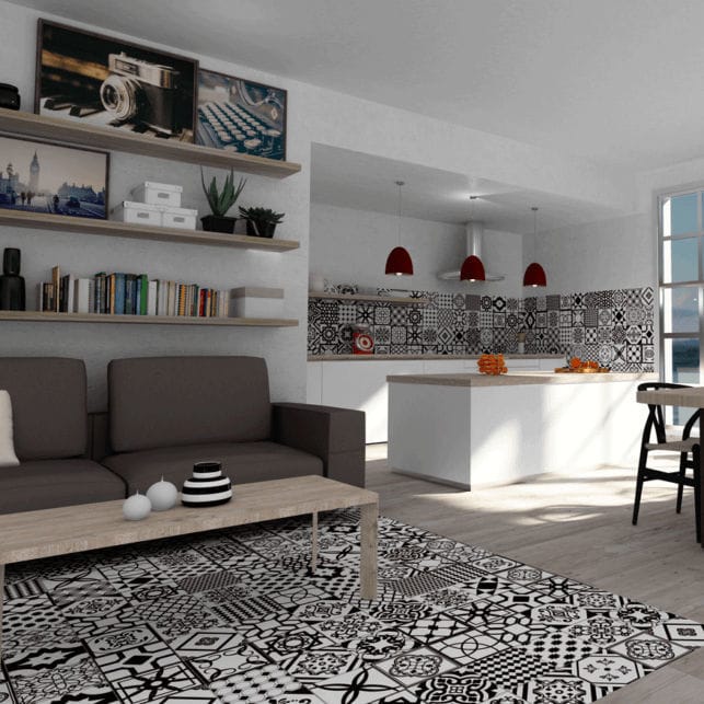 Porcelain tile - BOTTICELLI - CERLAT - matte / indoor / living room