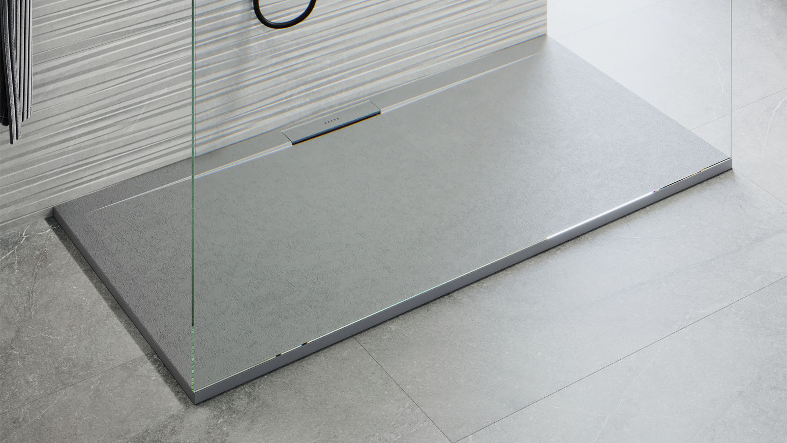 Rectangular shower tray - SIDE - ZENON SMART SOLID SURFACE - above ...