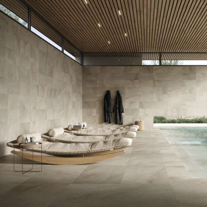 Indoor tile - NATIVE - PORCELAINGRES - bathroom / living room / poolside