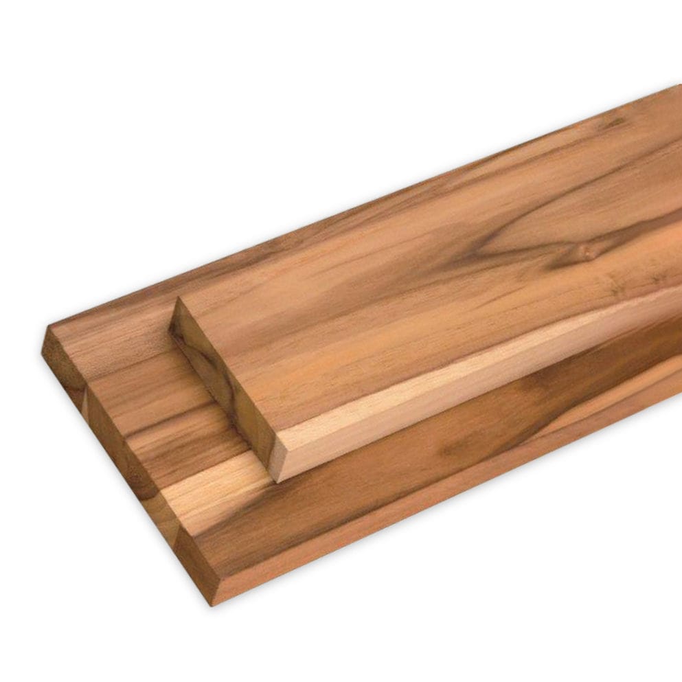 Construction wood panel - TECA - Berneck - for interior / for door / teak