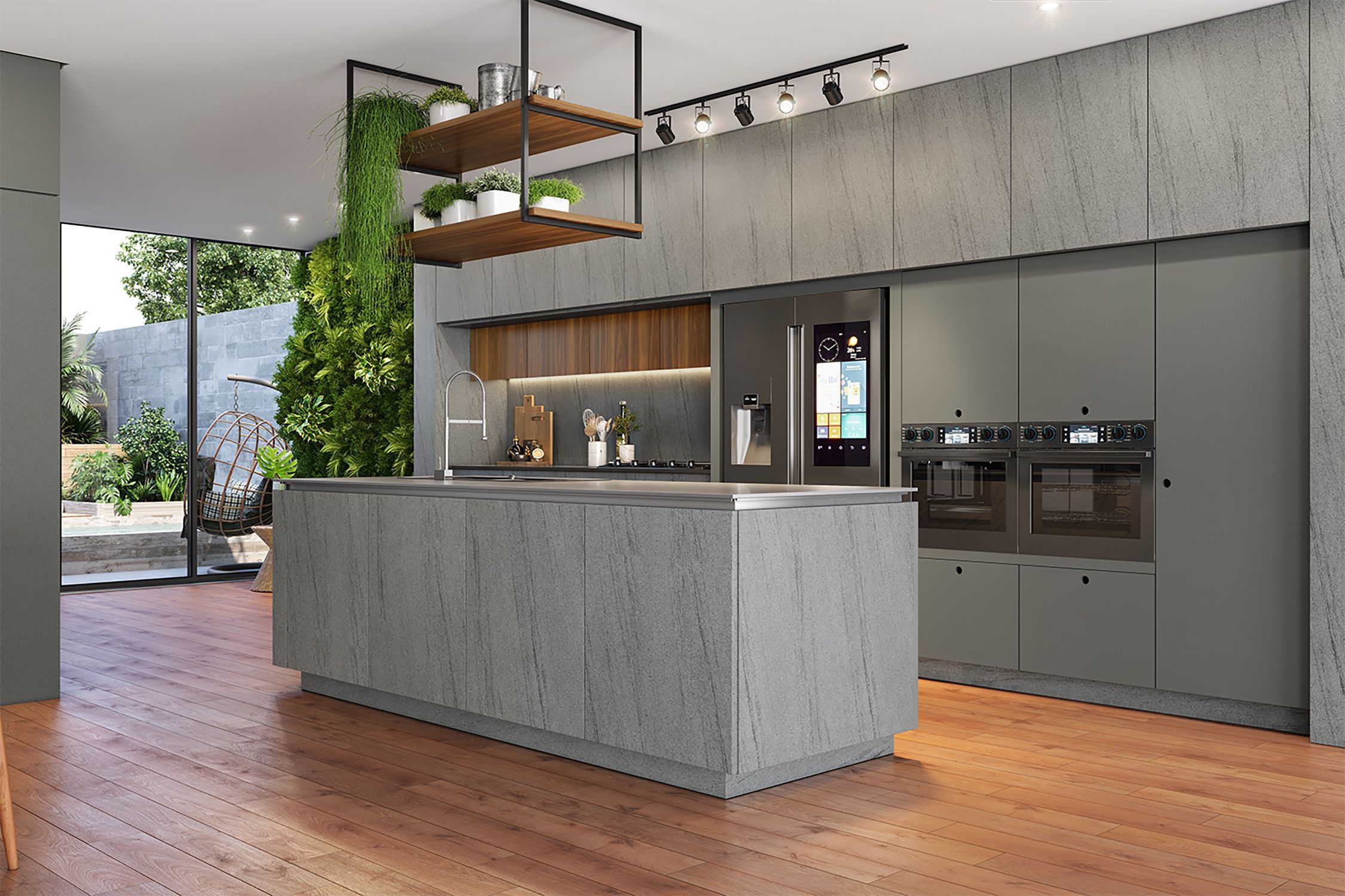 Furniture melamine panel - BASALTO RUST - Berneck - construction / for ...