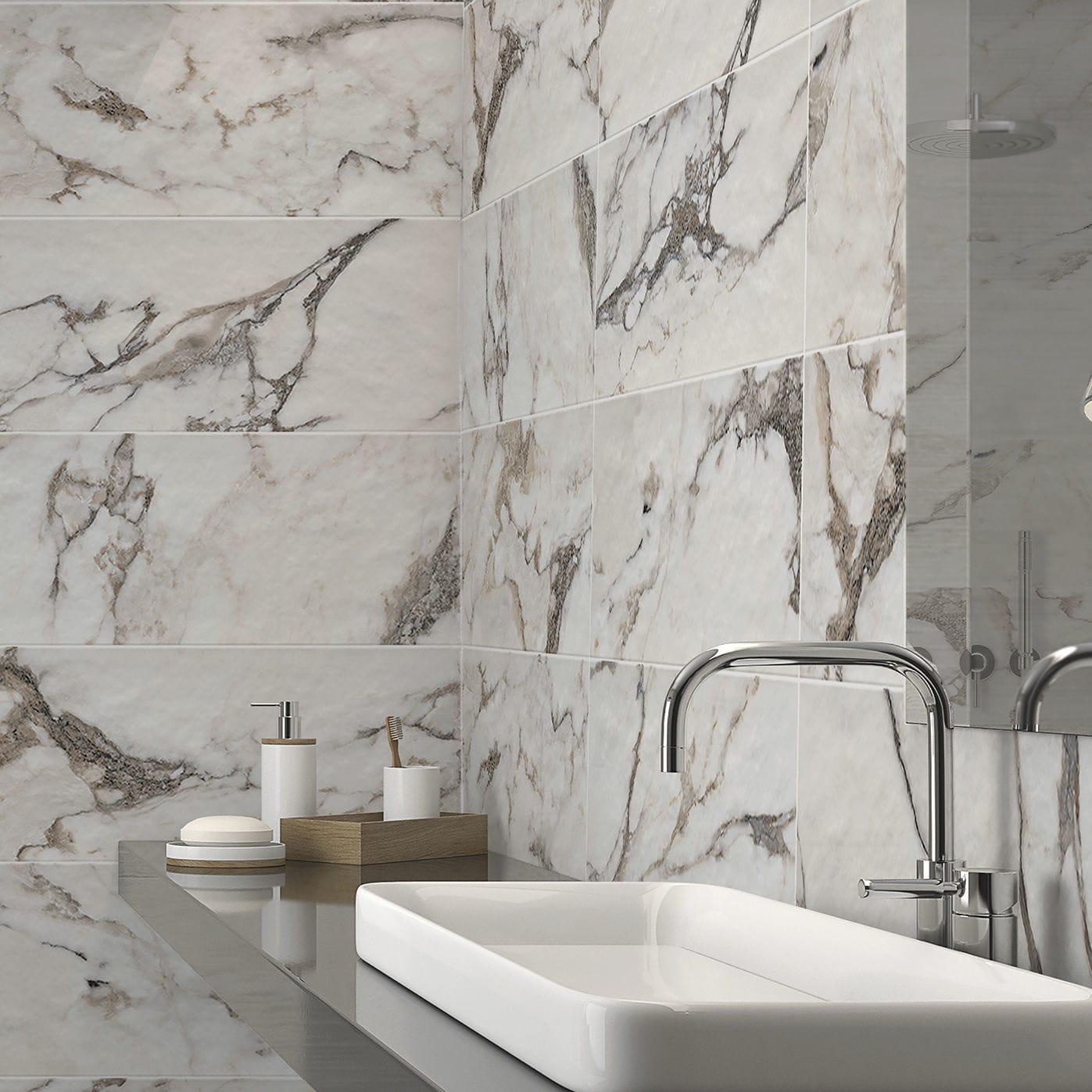 Porcelain tile - NATRA - STILE CERAMIC - polished / indoor / bathroom