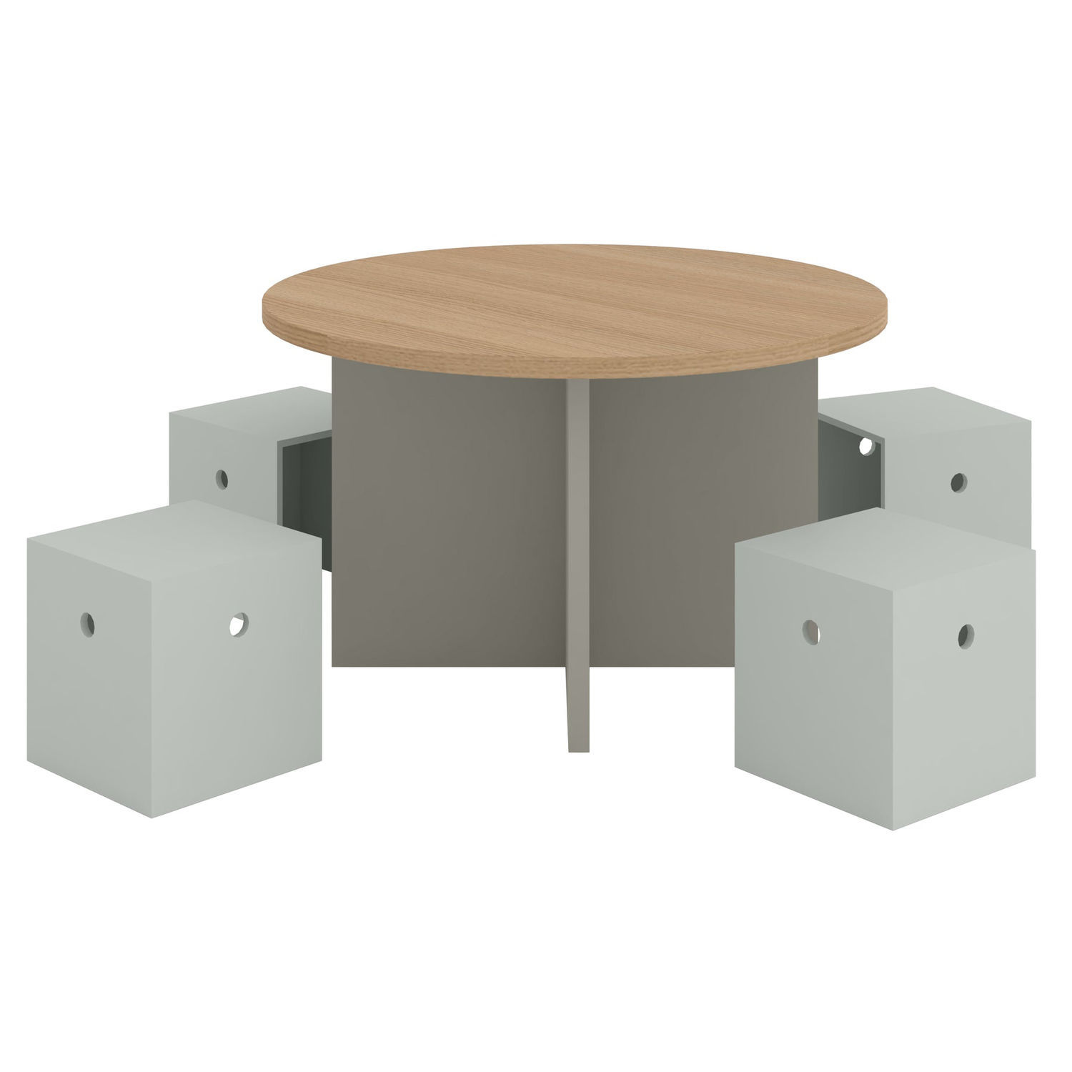 Contemporary kids game table - ROUND | SQUARE - Muba Design - home ...
