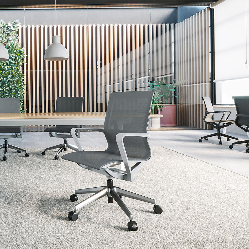Contemporary office chair - Aura - Cavaletti S/a - indoor / mesh ...