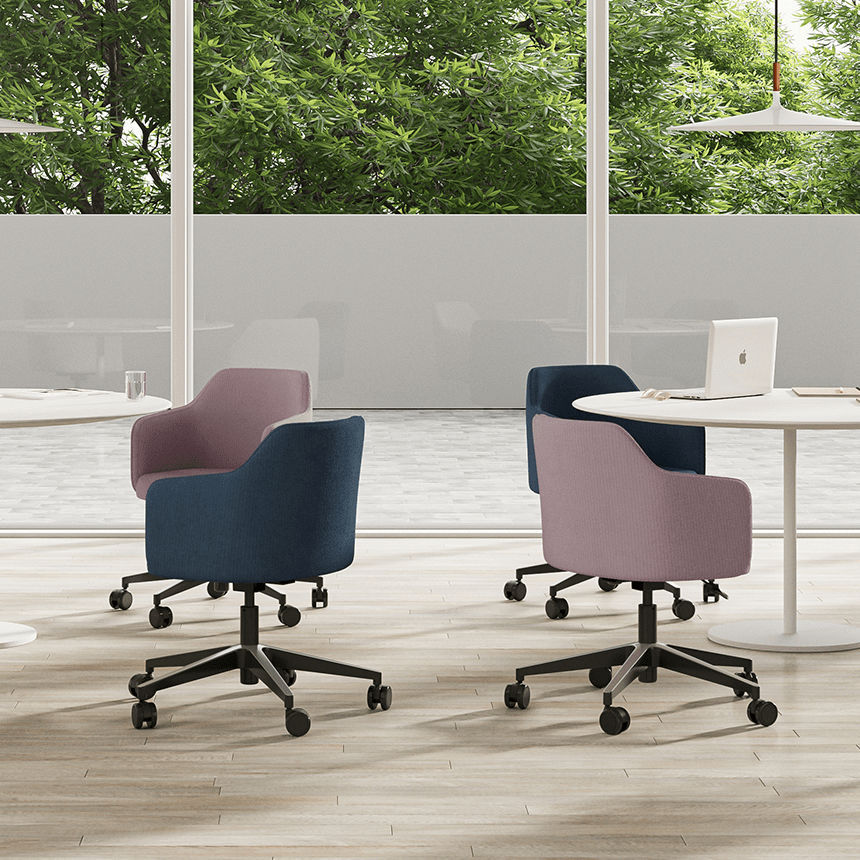 Contemporary visitor chair - Duo - Cavaletti S/a - indoor / fabric ...