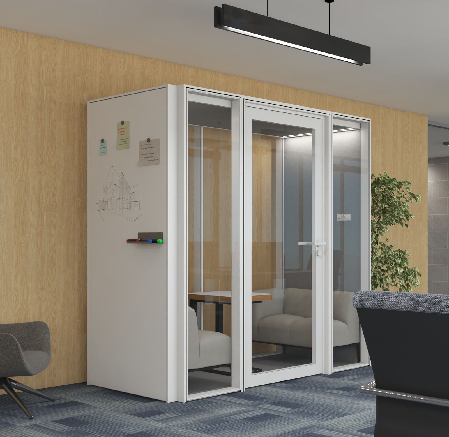 Acoustic office pod - ALNO POD MEDIUM - ALN Office - Altinbölme ...