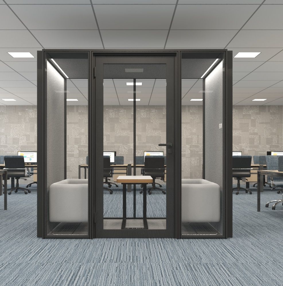 Office pod with built-in lighting - ALNO POD LARGE - ALN Office ...