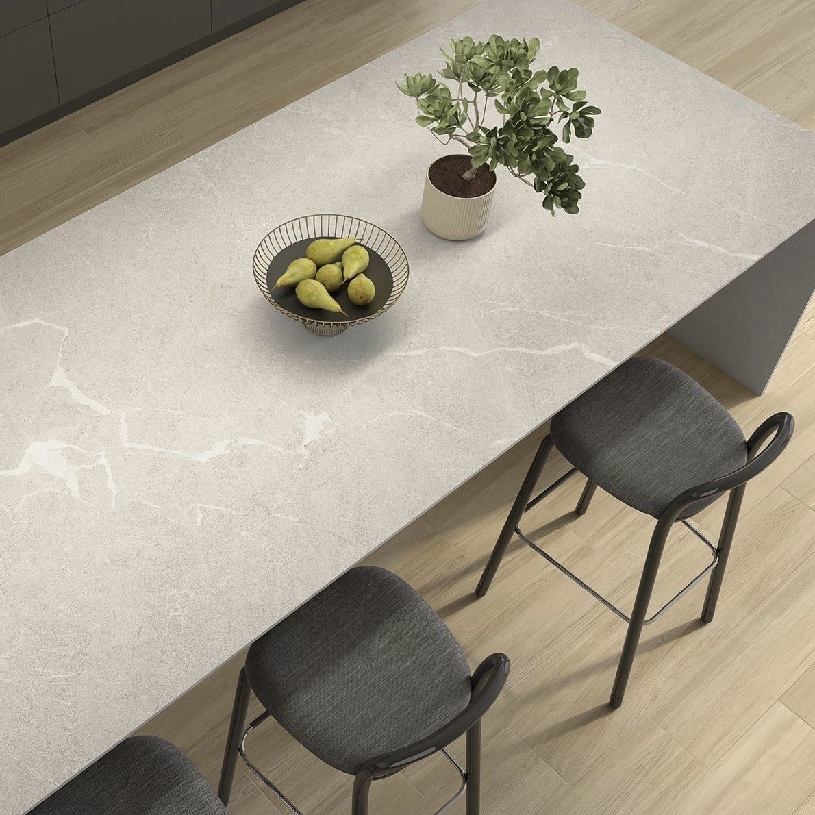 Porcelain stoneware stone slab - GRIS LEVANTE - Arklam - for kitchen ...