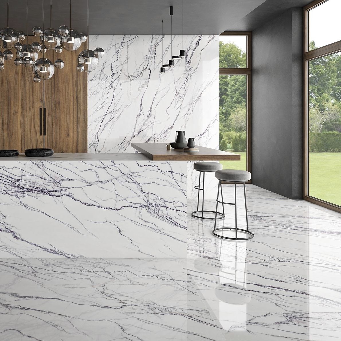 Porcelain stoneware stone slab - LILAC - Arklam - cladding / for ...