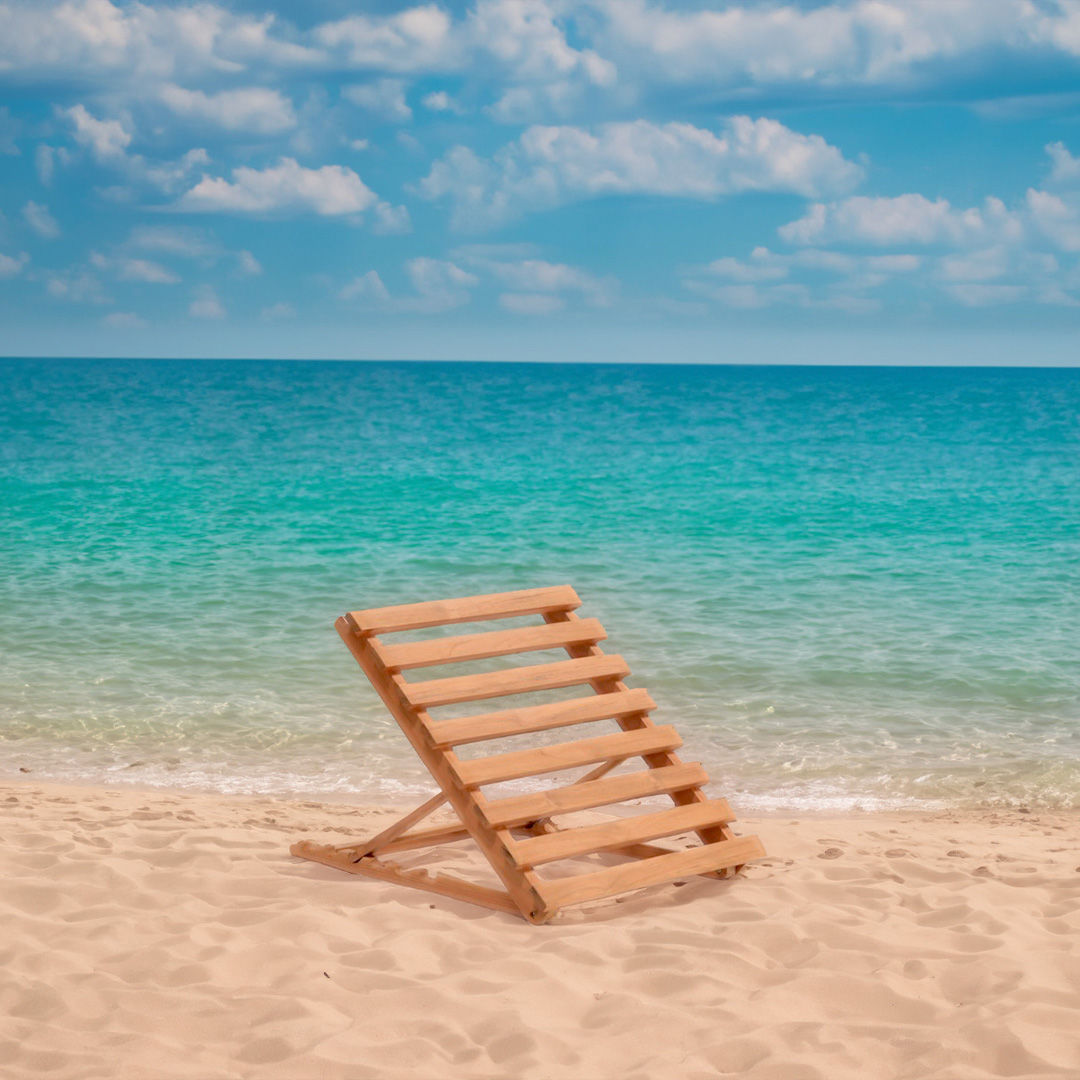 Contemporary sun lounger - TK-R70 - Conva - teak / garden / beach