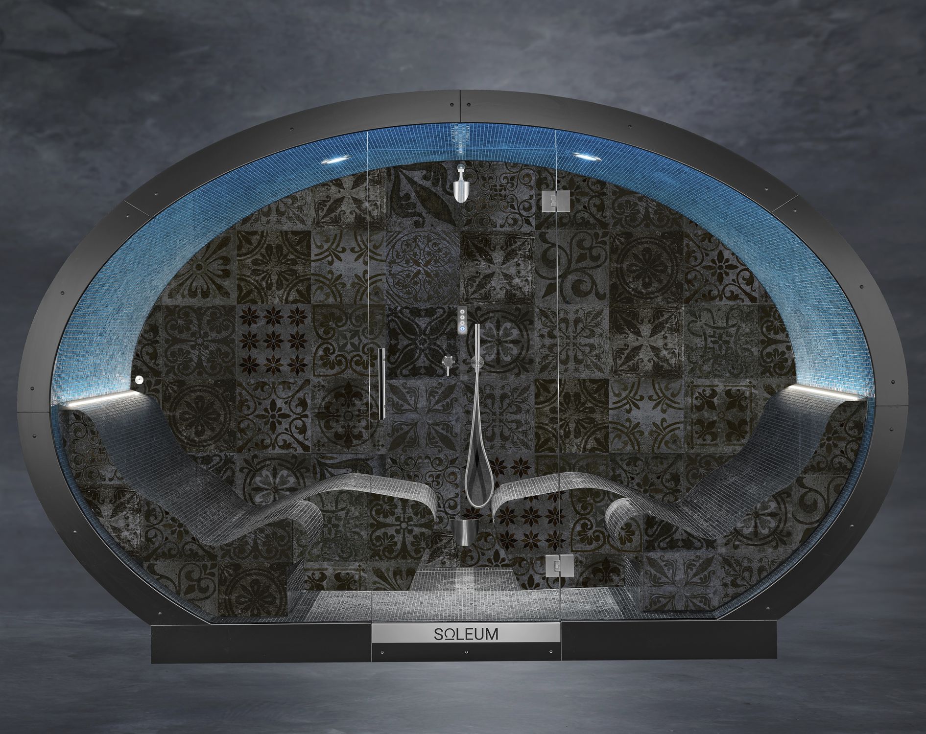 Turkish steam room - LUXURY ELLIPSE - SOLEUM GmbH - with shower ...