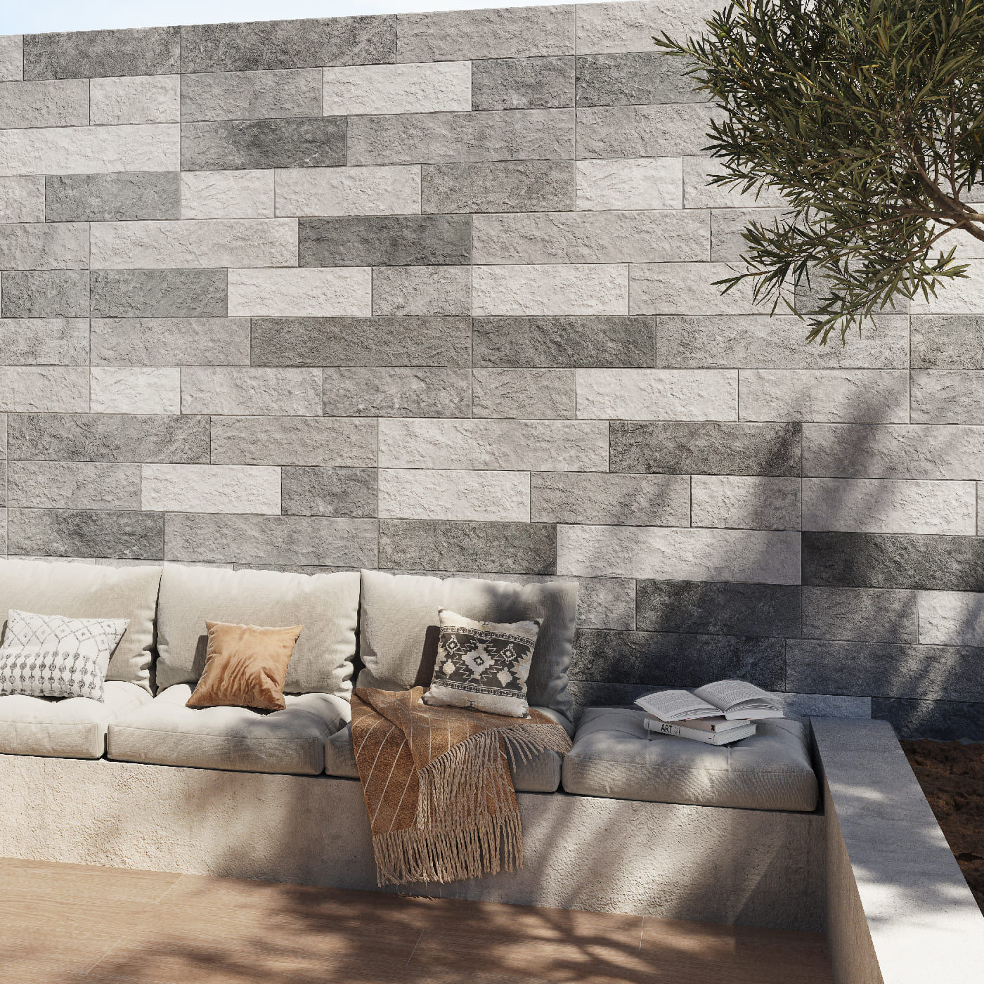 Outdoor tile - ESS. RLV. MURETO - Prissmacer - patio / wall / stone