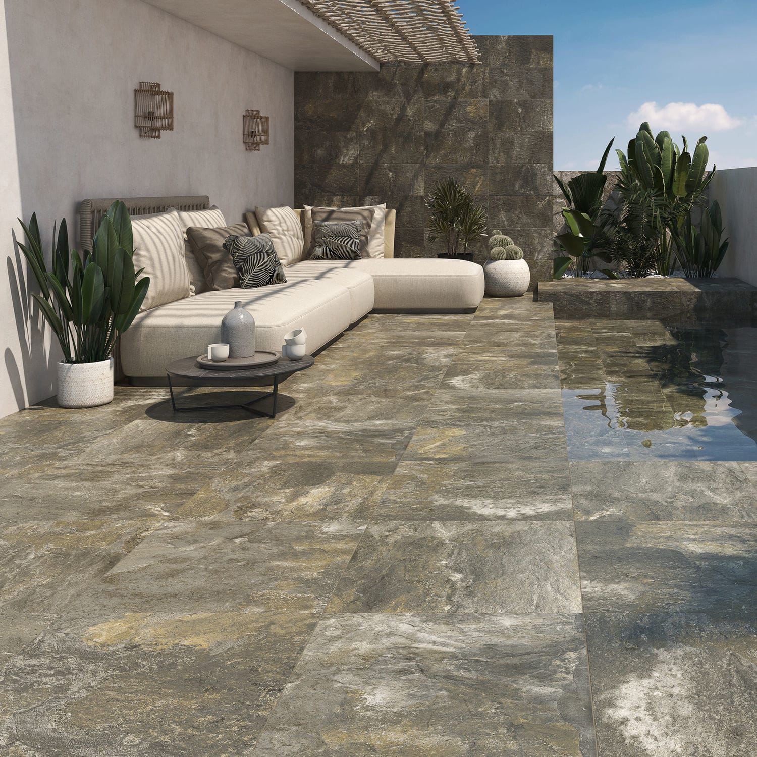 Outdoor tile - ESS. ADZ. NERVA - Prissmacer - patio / wall / floor