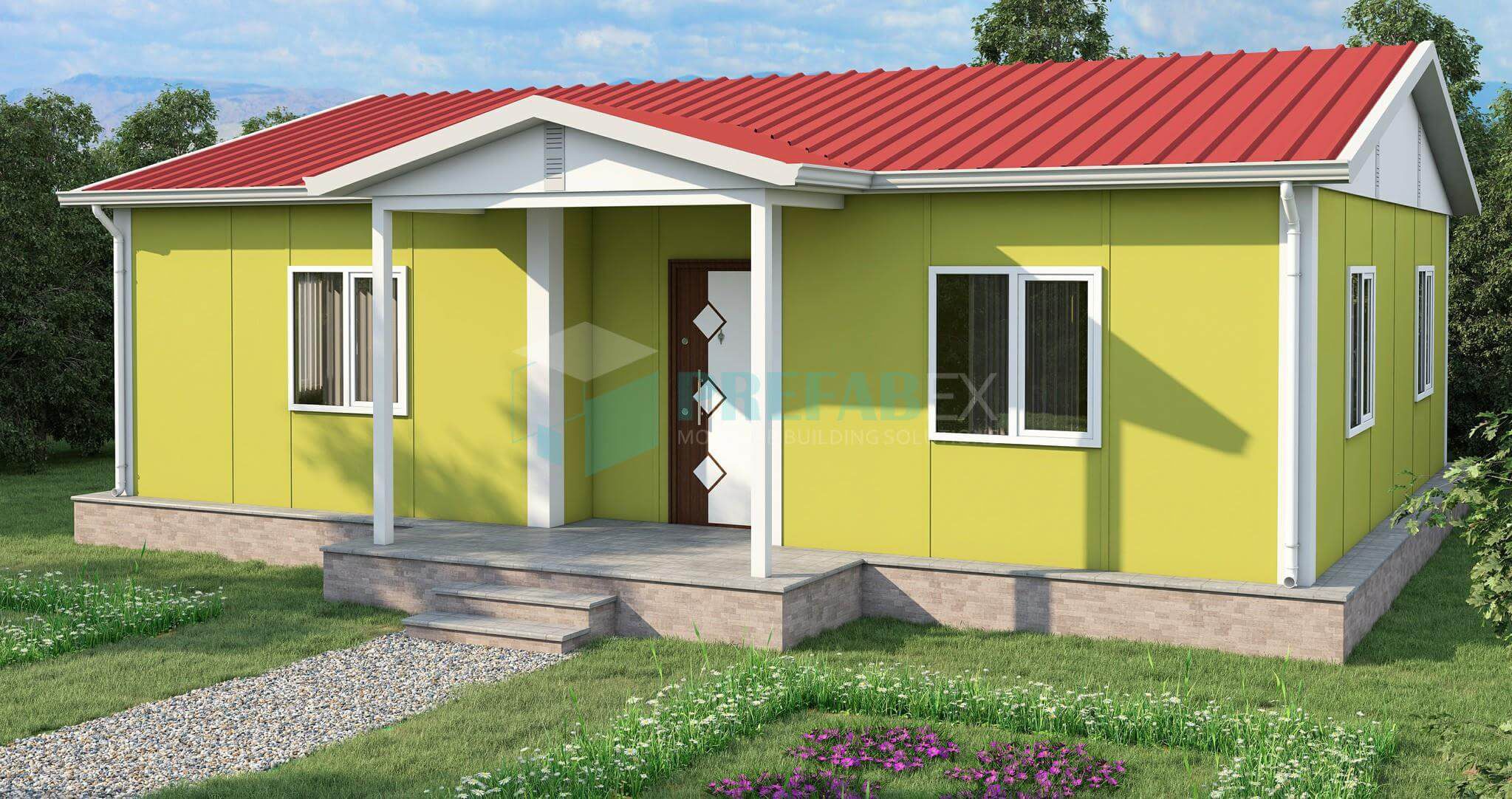 Prefab house - 82 - prefabex - modular / contemporary / single-story