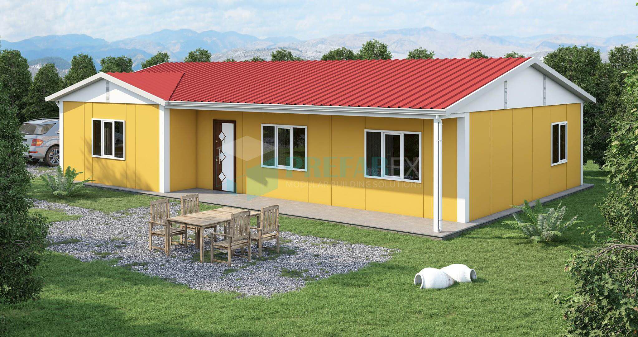 Prefab house - 125 - prefabex - modular / contemporary / single-story