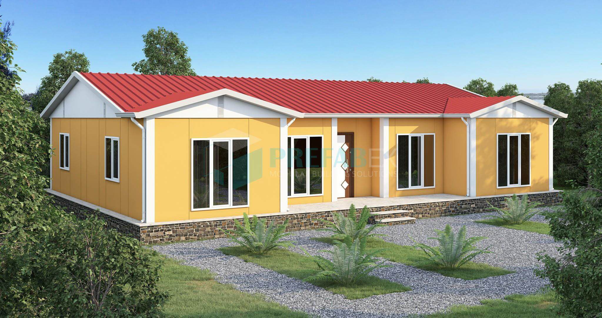 Prefab house - 129 - prefabex - modular / contemporary / single-story