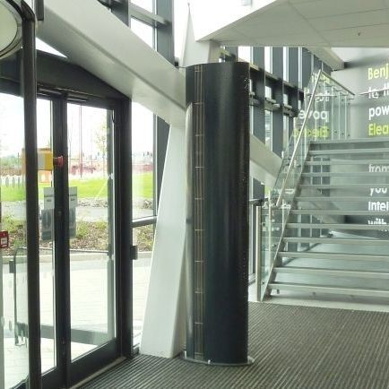 Floor-mounted air curtain - INVISIDOR STYLE - BIDDLE - wall-mounted ...