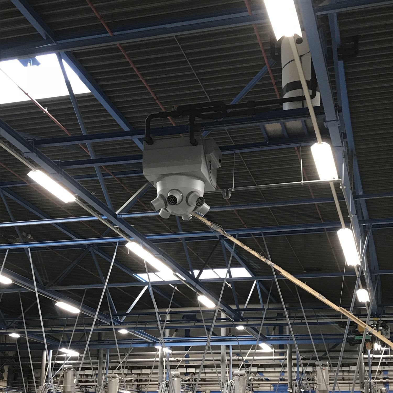 Electric air heater - NOZ2 - BIDDLE - hanging / ceiling-mounted