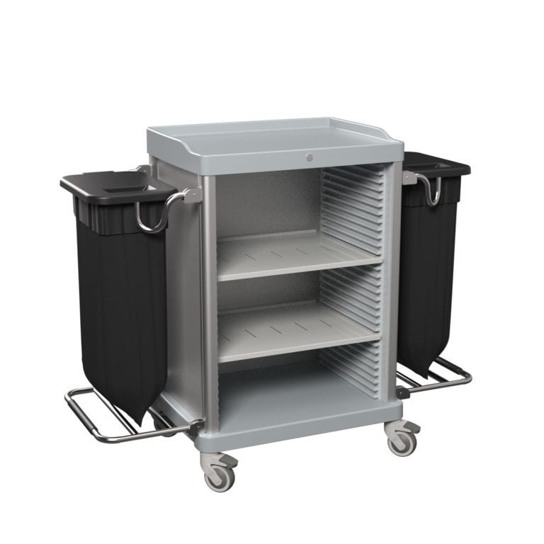 Cleaning trolley - 4ESSENTIAL-V5 - QUATRO S.R.L. - housekeeping ...